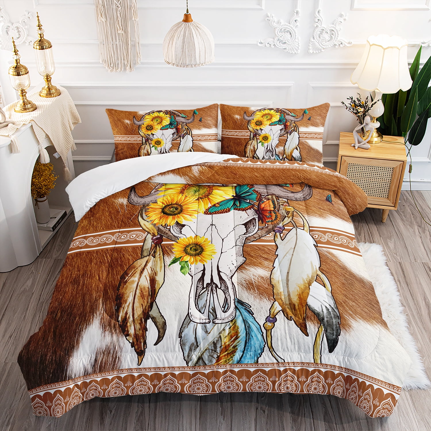 Hosima 3-Piece 3D Digital Printed Comforter With Various Patterns To ...