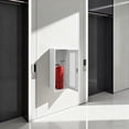 Carbon Steel Acrylic 66x25x20cm Fire Extinguisher Wall-Mounted Storage ...
