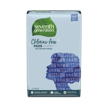 Seventh Generation Pantiliners Pads Light Absorbency 100 count ...