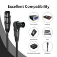 Haimni 30Cm 1M 1.8M 3 Pin Mic Cord Right Angle Xlr Male To Female 3Pin ...