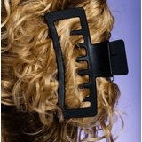 Gimme Beauty Claw Clip Thick Rectangle Xtra Large Double Teeth Black -2 ...