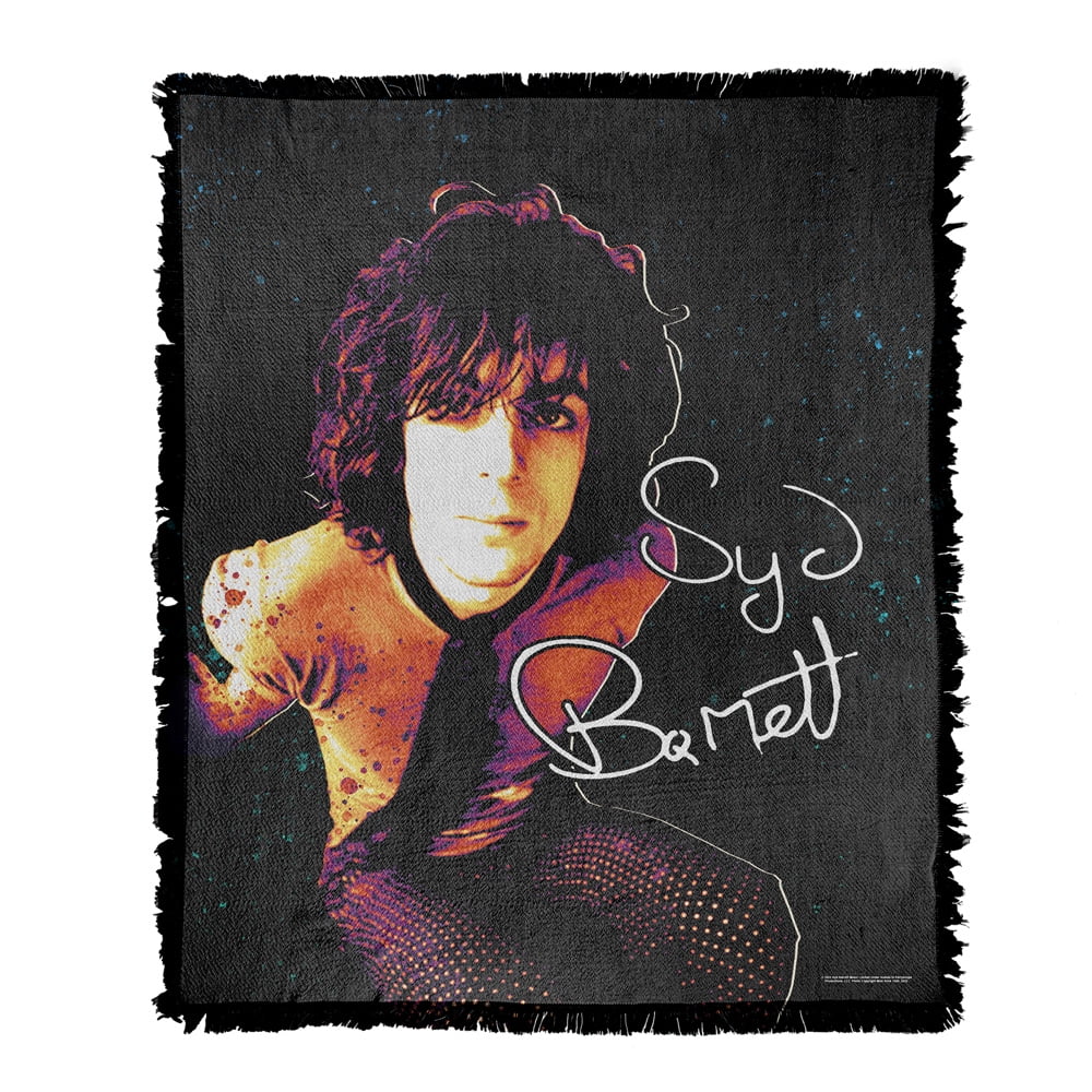 Syd Barrett Blanket, 50"x60" Neon Splatter Woven Tapestry Cotton Blend ...