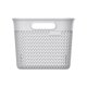 Mainstays Woven Plastic Storage Basket - White 16-Quart Wicker Design ...