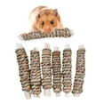 6-Pack Sweet Bamboo Stick Grass Chew Toy for Rabbit Guinea Pig 3.9"-4.7 ...