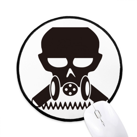 Biochecal Cyborg Gas Head Mouse Pad Desktop Office Round Mat for ...