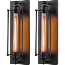 Industrial Wall Sconce,E26/ E27 Edison Vintage Wall Lamp,Rustic Metal ...