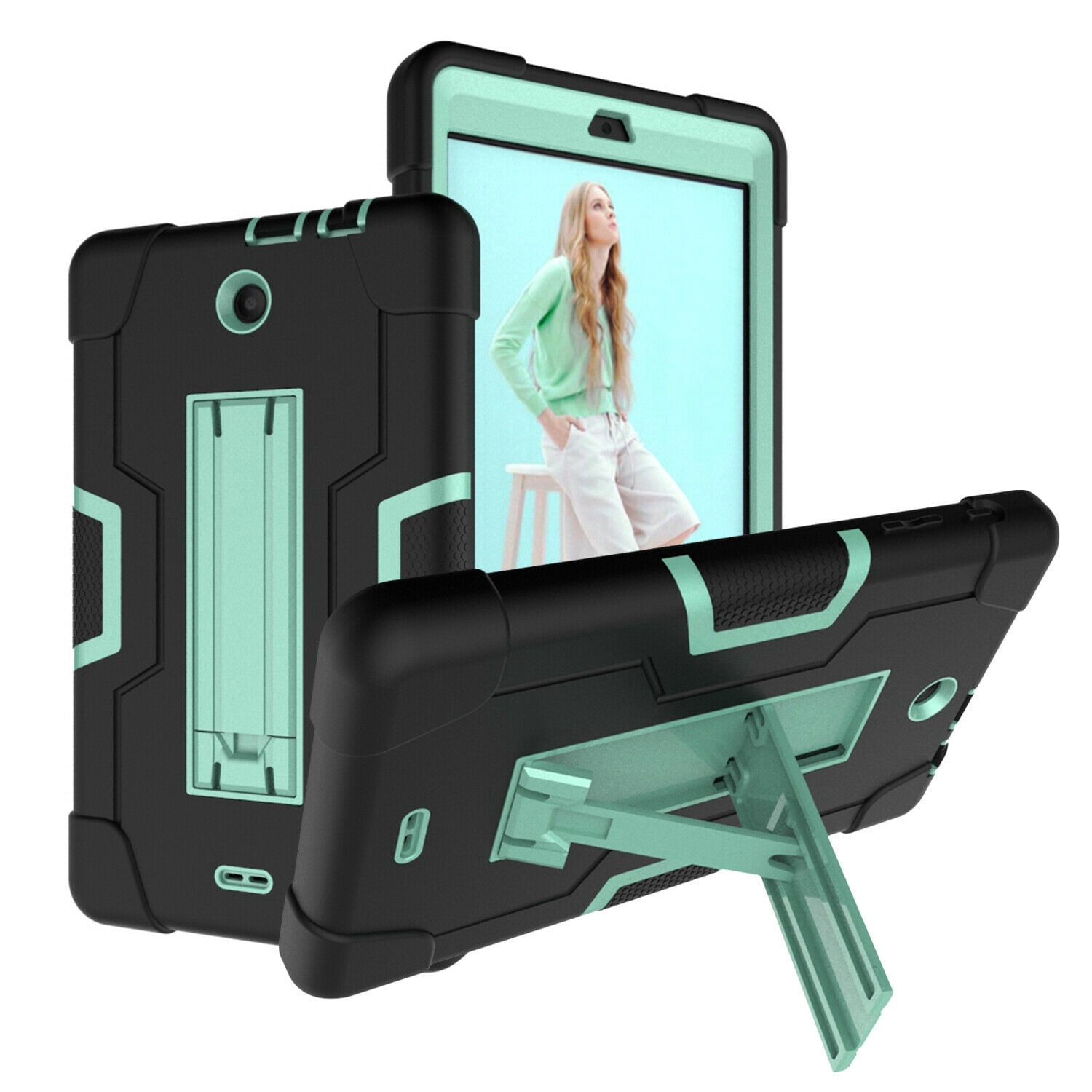 Goldcherry for Alcatel 3T/Joy 8.0 Case.Hybrid Shockproof Rugged Anti ...