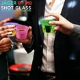 MATANA 150 Neon Plastic Party Bomb Shot Glasses Bulk Pack, 3.75oz with ...