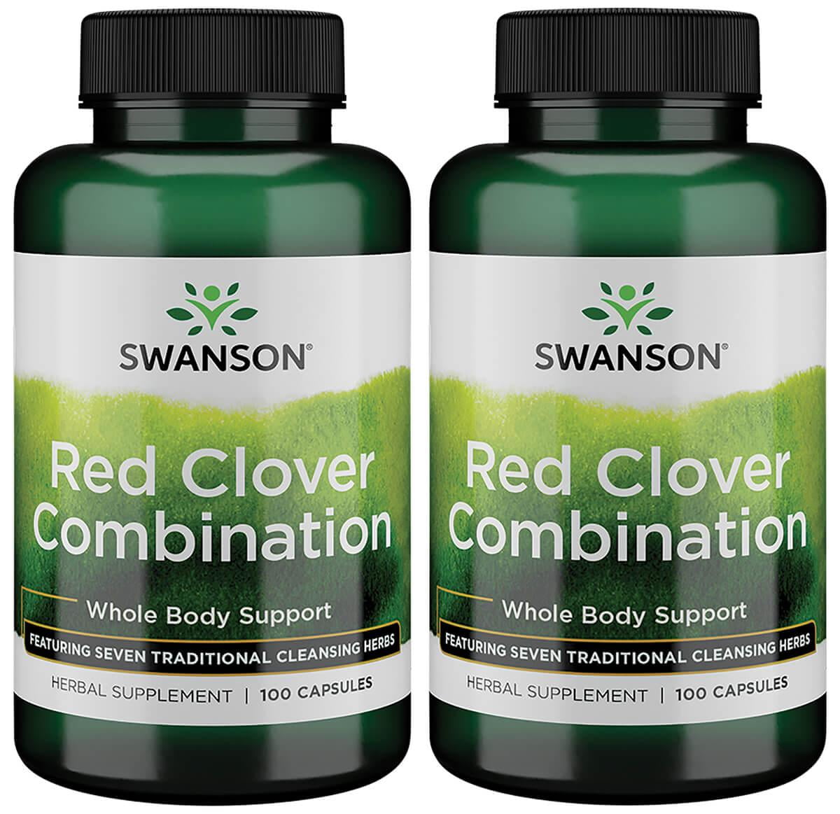 Swanson Red Clover Combination 100 Caps 2 Pack - Walmart.com