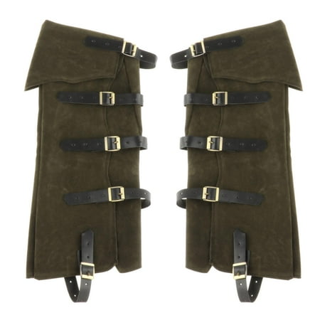 Costume Boots Covers Waterproof Knight Steampunk Medieval Faux Leather ...