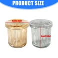 2 Pieces Clear Glass Swab Organizers Set Hygienic Sealed Container For ...