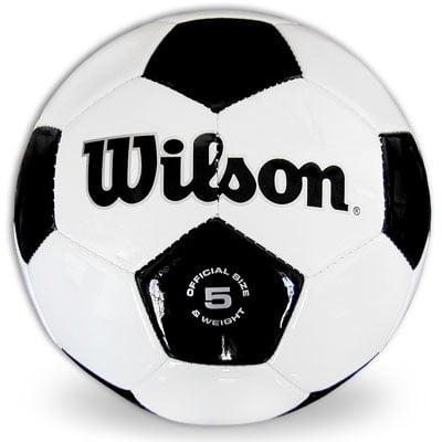 Wilson Synthetic Leather Soccer Ball Size 5 - Walmart.com