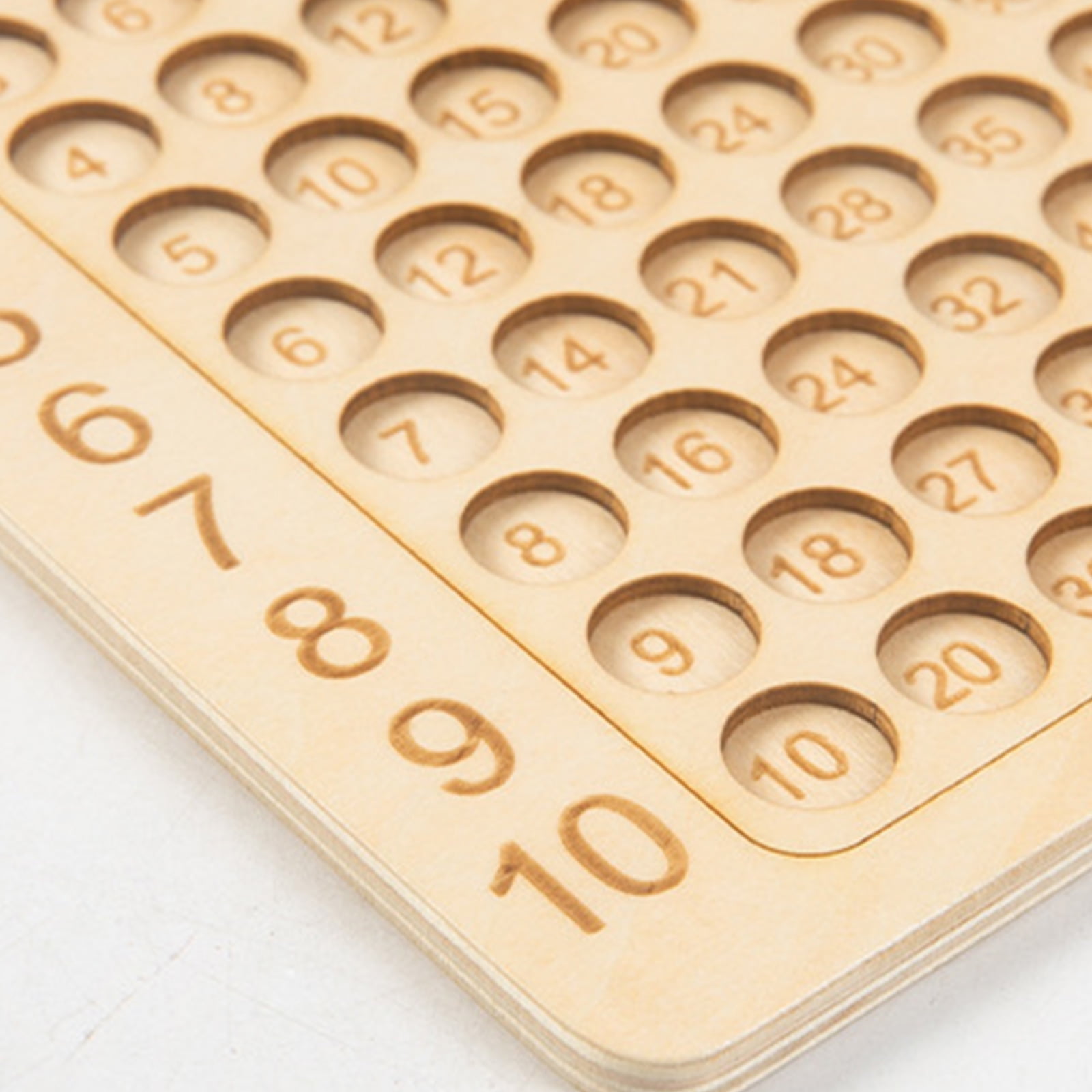 Juego de mesa de multiplicación de madera Montessori Math Toys Gifts ...