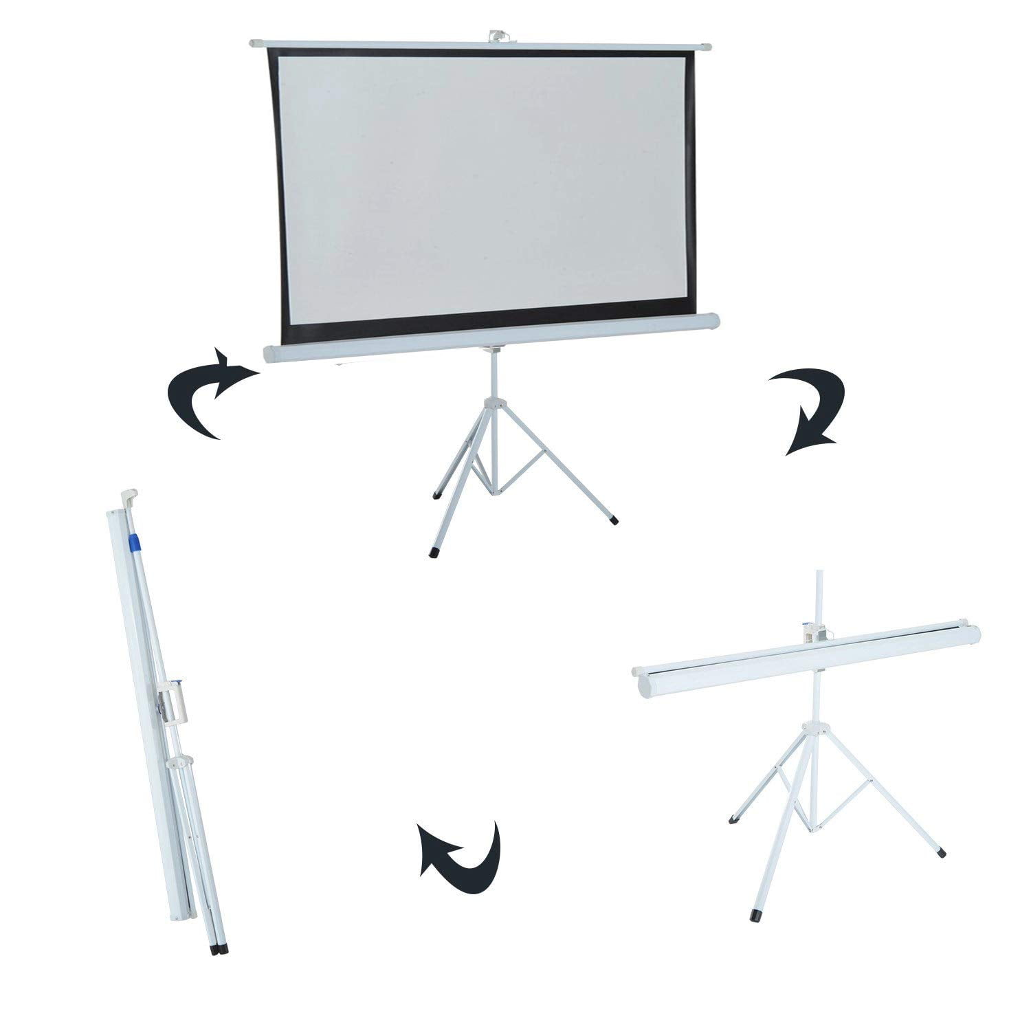 Vivider (TM) Projection Screen 100" 16:9 with Tripod Stand 100 Inch ...
