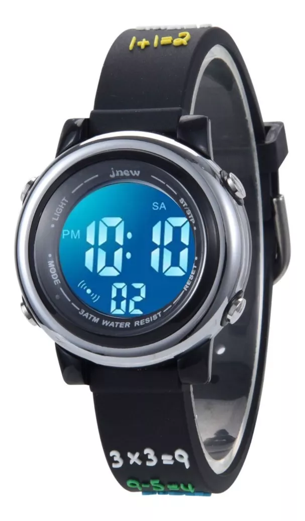 Reloj Digital Led,contra Agua,multifuncional Para Niños Jnew | Walmart ...