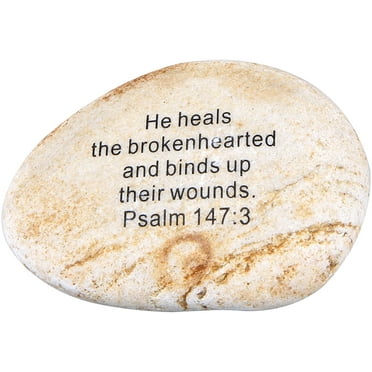 Extra Large Engraved Inspirational Scripture Biblical Natural Stones ...