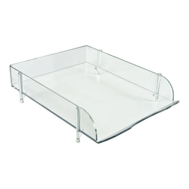 Stackable Acrylic Paper Trays Retail Packaged 4/Pkg-Clear 12"X12 ...