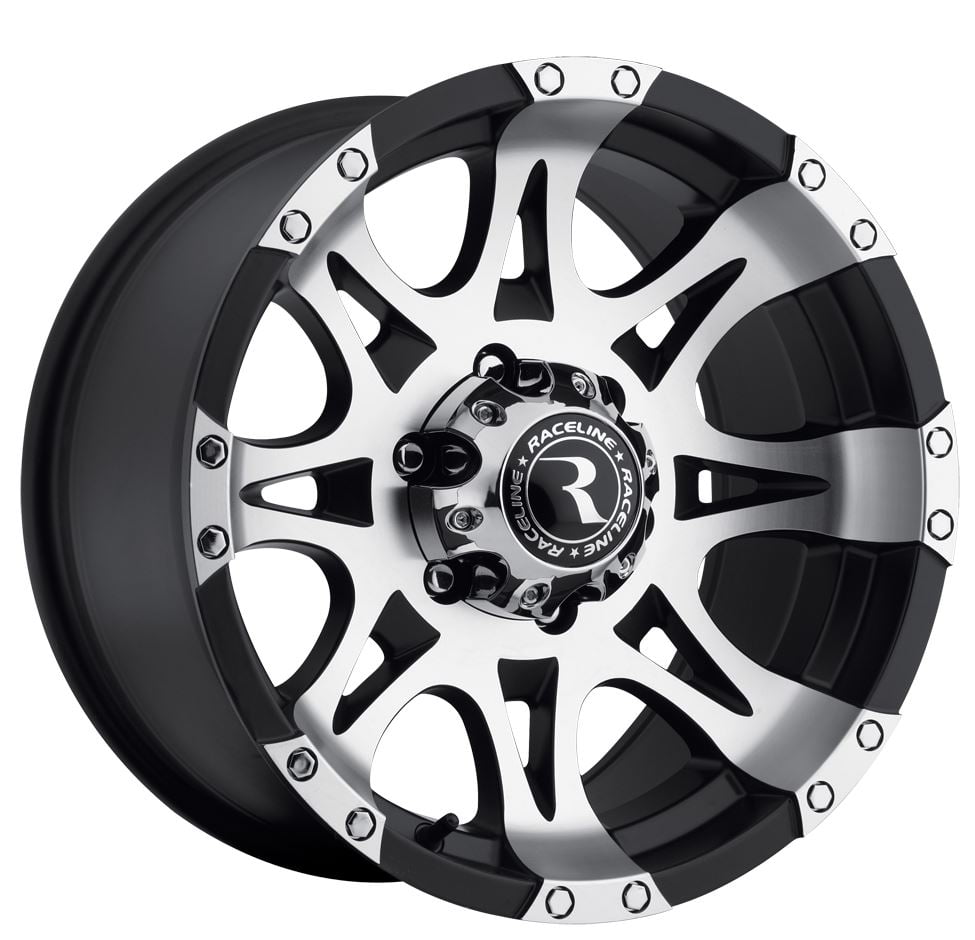 Raceline 982 Raptor Black Machine 16x8 8x165.1 0 P/N: 982-68080 ...