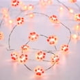 1pc LED Cat Paw Shaped Copper Wire String Lights - Cute Decorative ...