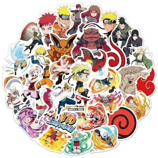 50Pcs/100Pcs Not Repeating Naruto Stickers Uzumaki Naruto Kakashi ...