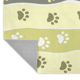 CafePress - Cute Paw Prints Area Rug - 3'x5' Decorative Area Rug ...
