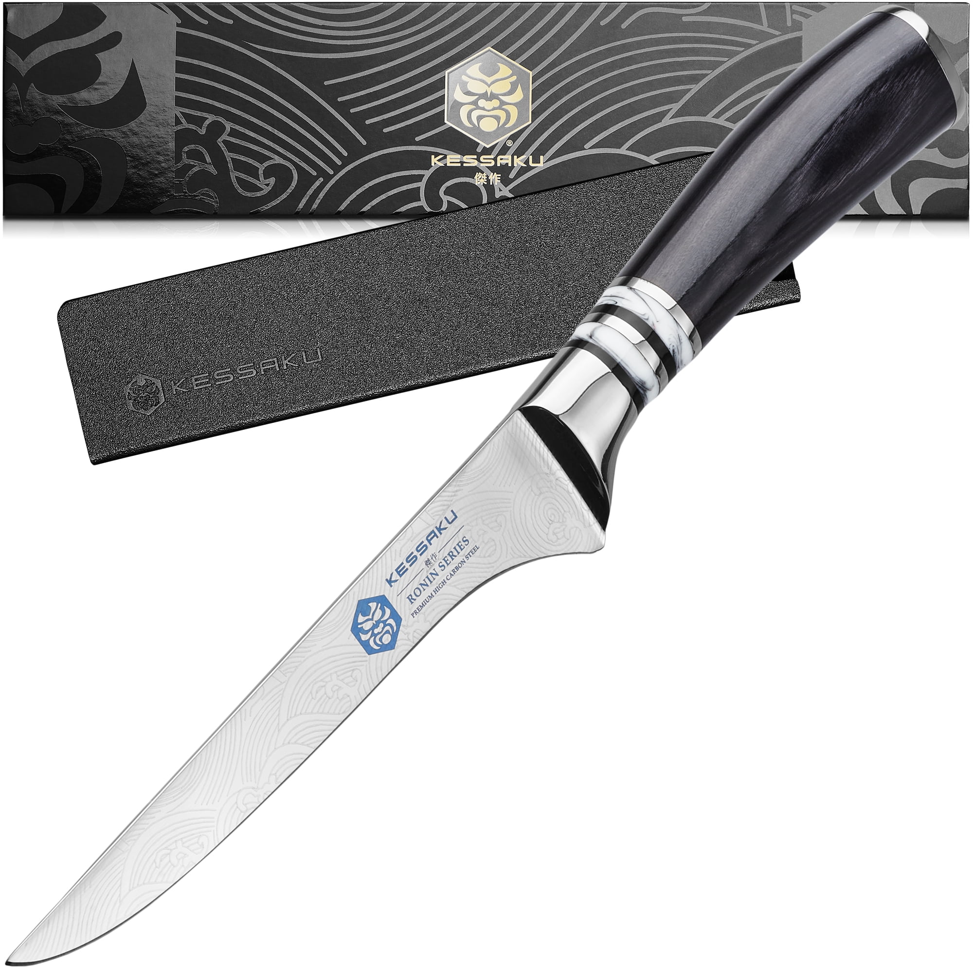 Kessaku 6-Inch Boning Knife - Ronin Series - Forged High Carbon ...