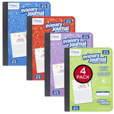 Mead Primary Journal, Kindergarten Composition, 100 Sheets, Half Page ...