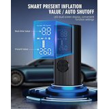 Open Box HAFULOKY Tire Inflator Portable Air Compressor 180PSI & 20000mAh P008 - Black - Walmart.com