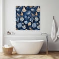 Canvas Print Wall Art Oil Paintings Ocean Shell Conch Navy Blue Picture ...