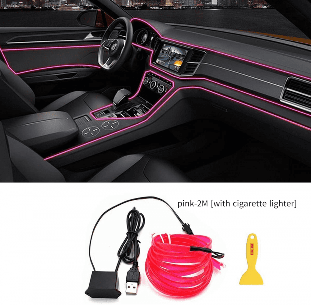 Rush Cold light car mood light LED interior mood light luminous line ...