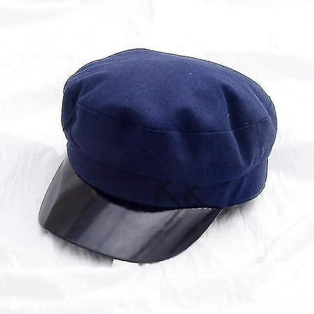 Military Leather Washed Cotton Flat Cap（NAVY） | Walmart Canada