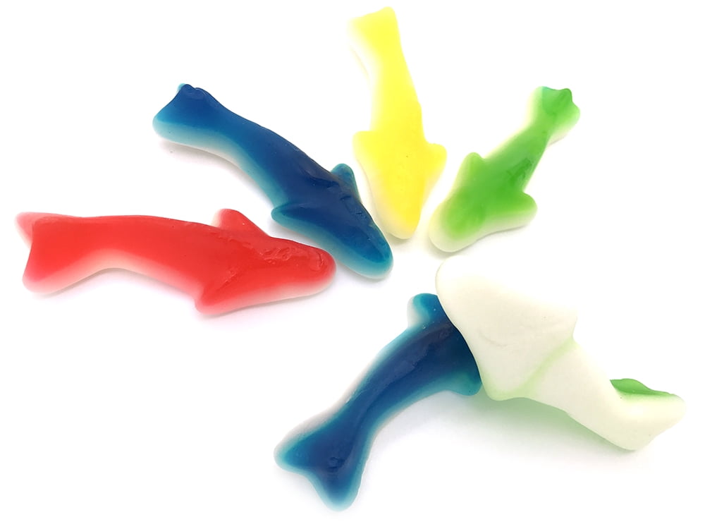 SweetGourmet Assorted Sharks Foam Bottom gummy candy bulk 3 pounds ...