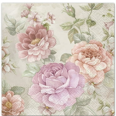 Keep Unique Spring Flower Decoupage Party Paper Napkins, Assorted Color ...