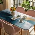 Abstract Color Block Fitted Rectangle Tablecloth 24" x 36" Gradient ...