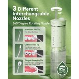 JTF Water Flosser [Mini Cordless Portable] Water Teeth Cleaner Pick 5 ...