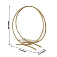 Efavormart 24" Gold Metal Double Frame Hoop Flower Table Centerpiece ...