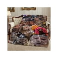 Funny Monkey Face Print Flannel Blanket | Soft Plush All-Season Sofa ...