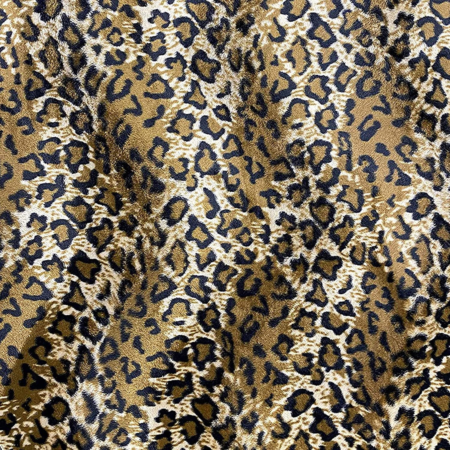 FabricLA Velboa S-Wave Animal Print Fabric - Short Pile Faux Animal Fur ...