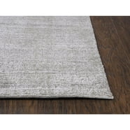 Hand Tufted Grey Wool Rug 5' X 8' Modern Scandinavian Bordered Room ...