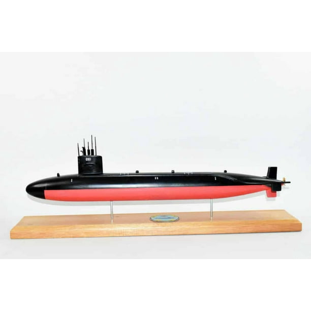 USS Lapon SSN-661 Submarine Model, US Navy, Scale Model, Mahogany ...