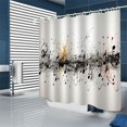 Music Waterproof Curtain ,Music Notes Polyester Fabric Cloth Shower ...