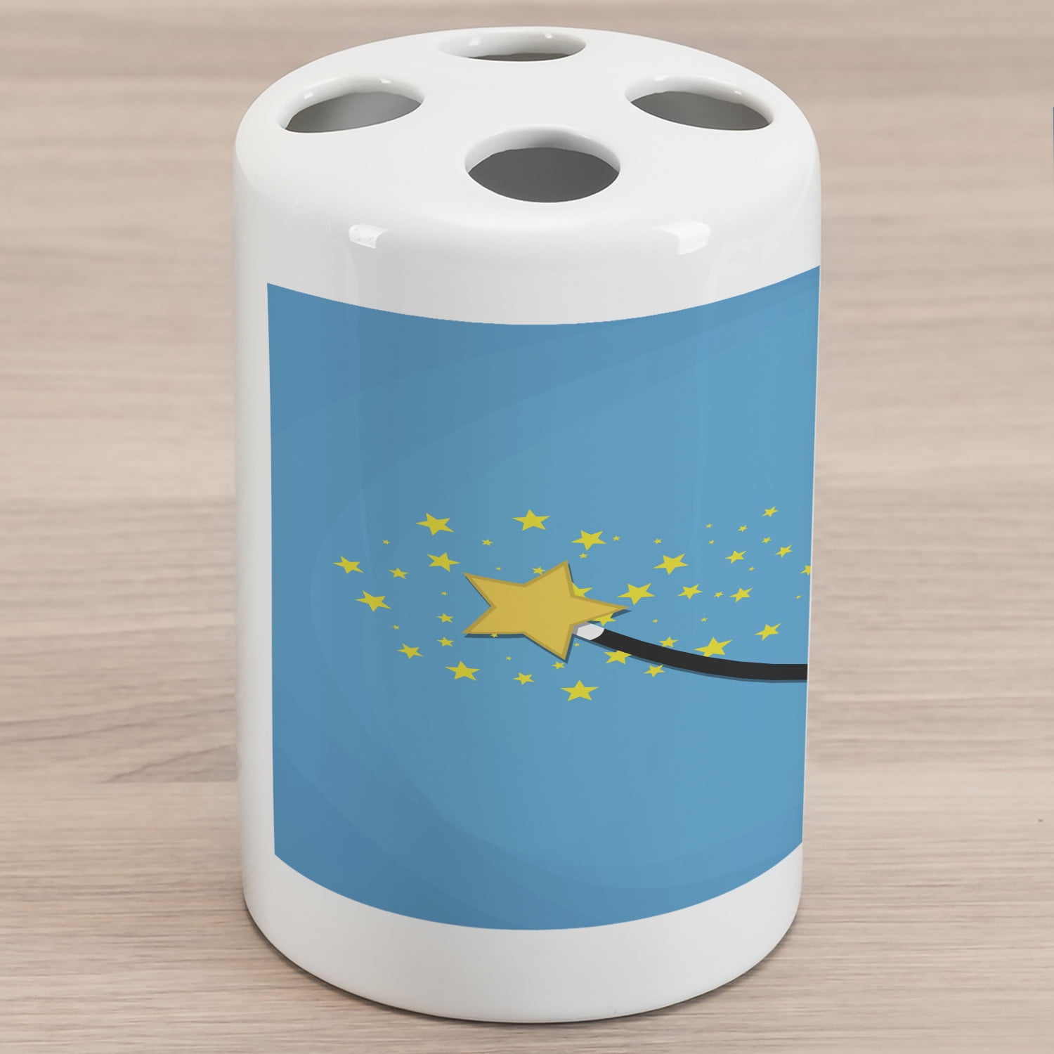 Magic Ceramic Toothbrush Holder, Cartoon Magician Hand Holding Wand ...