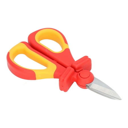 Electrician Scissors, Plastic Handle 155mm Length Insulated Electrician ...