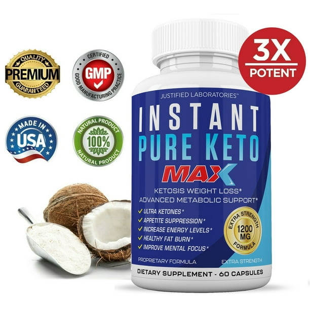 Instant Pure Keto Boost Max 1200mg Advanced Bhb Boost Ketogenic