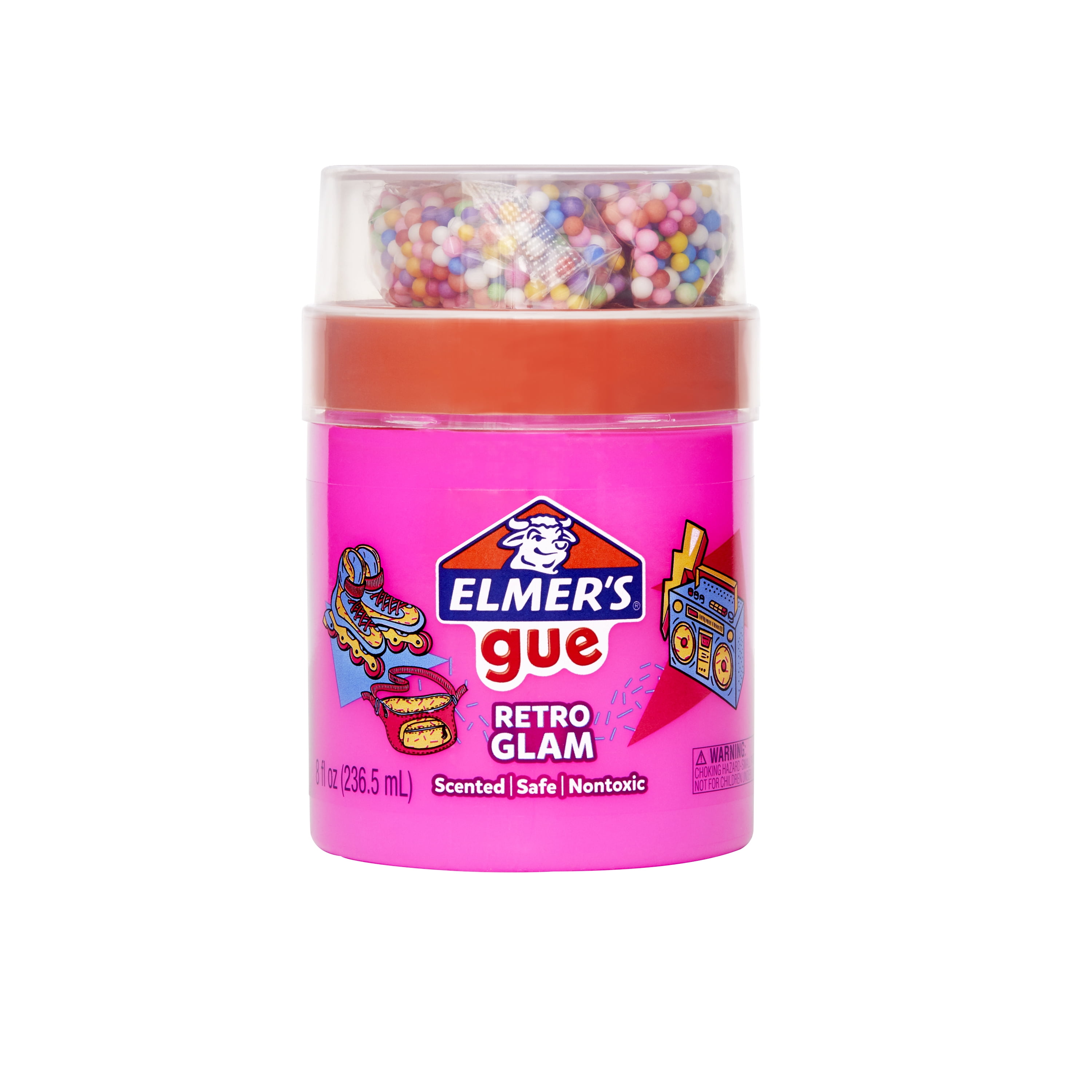 Buy Elmer’s Gue Premade Slime, Retro Glam Slime, Includes Fun, Unique ...