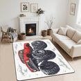 CURLYOOT Cartoon Monster Truck Area Rugs for Living Room Bedroom, 4' 10 ...