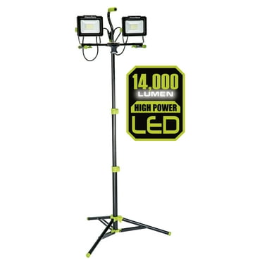 Designers Edge L14SLED Orange 1000-Watt Twin-Head Adjustable to 68 ...