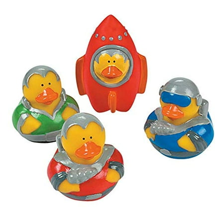 Fun Express 12 ct - Outer Space Astronaut Explorer Rubber Ducks ...