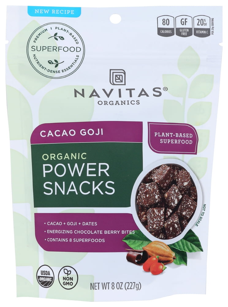 Navitas Naturals Snacks Organic Power Cacao Goji, 8 Oz - Walmart.com ...