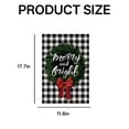 XIBUFE 2026 New Christmas Garden Flag, Santa Wreath Winter Merry ...